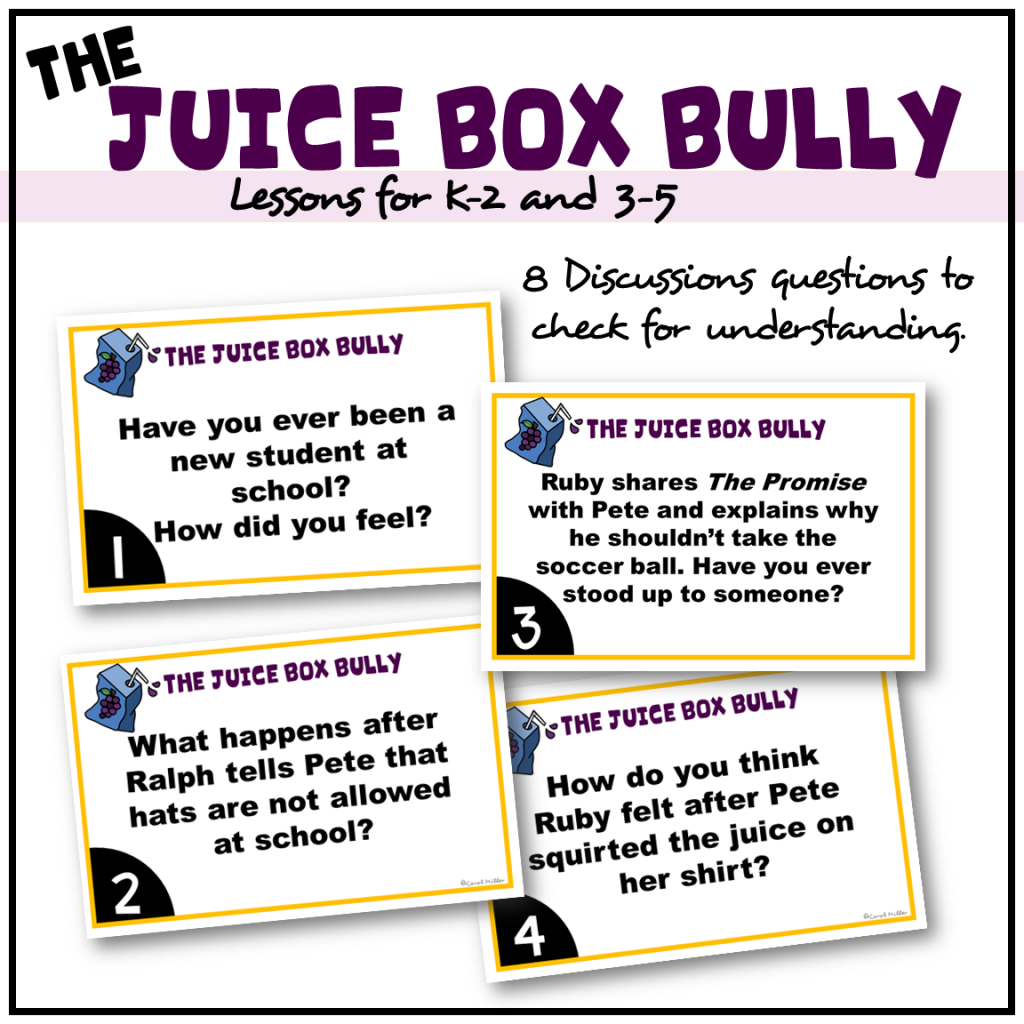 The Juice Box Bully | Upstander vs Bystander Activities – Counseling ...