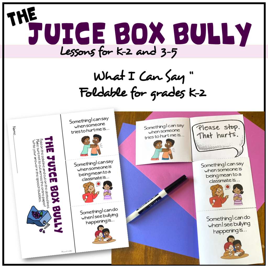 The Juice Box Bully | Upstander vs Bystander Activities – Counseling ...